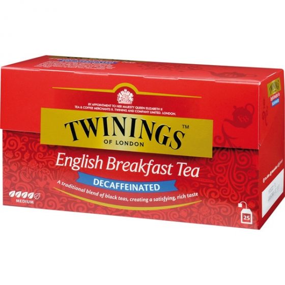 Te English Breakfast Descafeinado Twinings 25B 200 GRS. – Comercial Frada